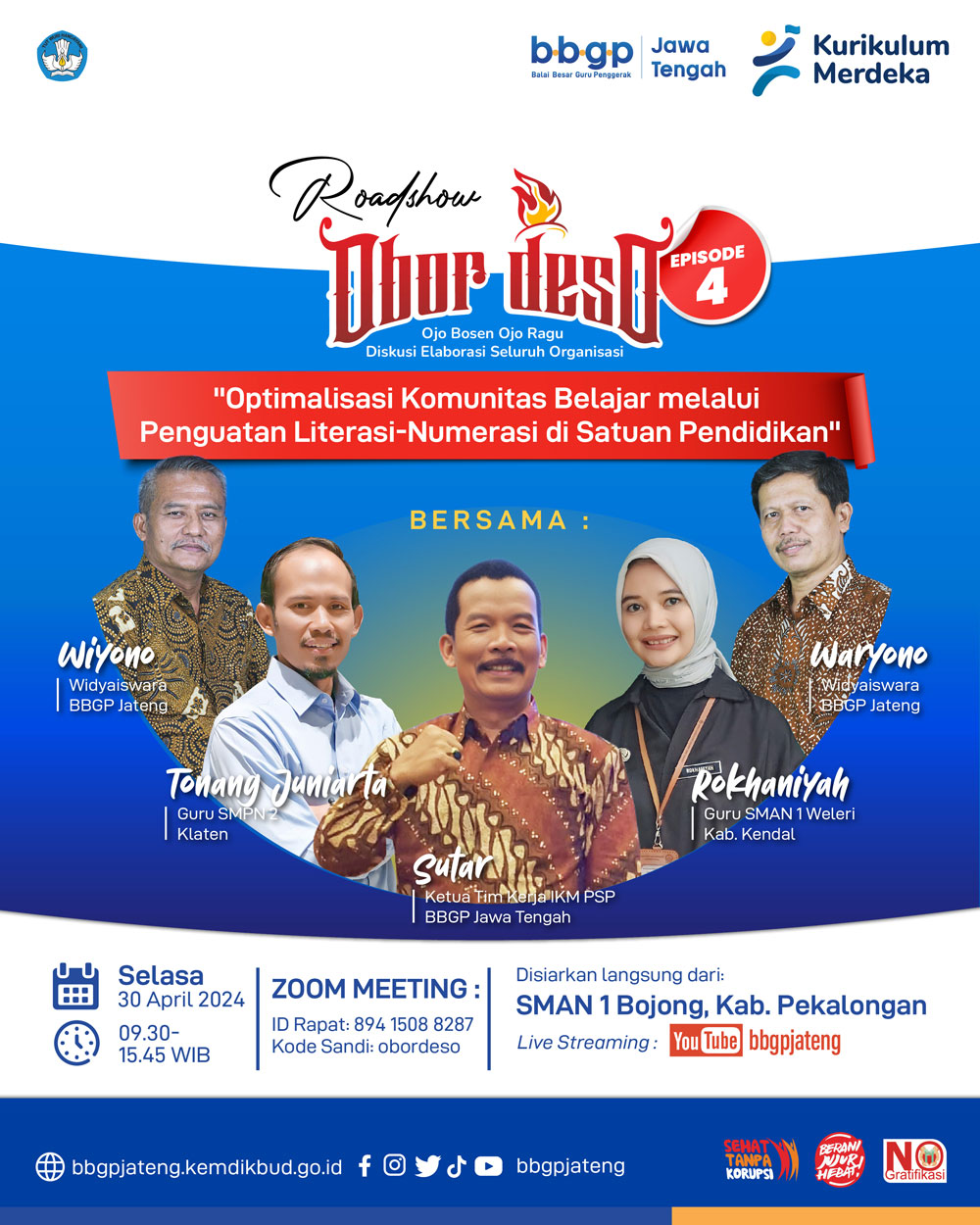 OBOR DESO Roadshow : Optimalisasi Kombel Melalui Penguatan Literasi ...